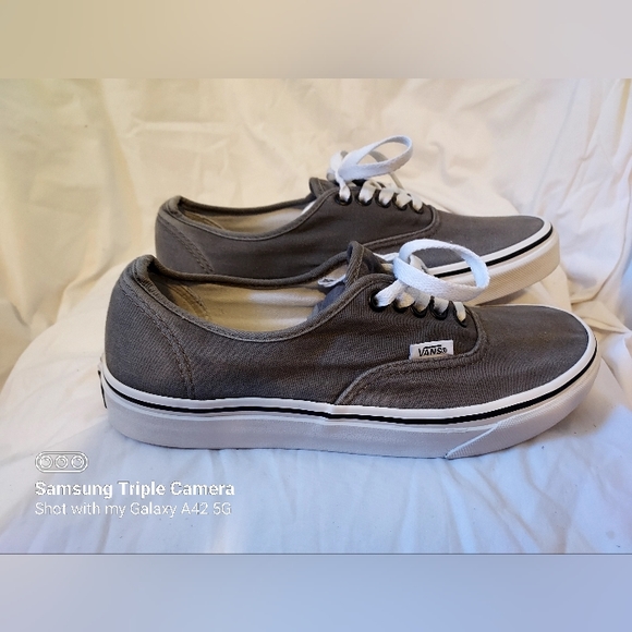 Vans | Shoes | Vans Low Rise Womens Size 65 Sneakers In Gray | Poshmark